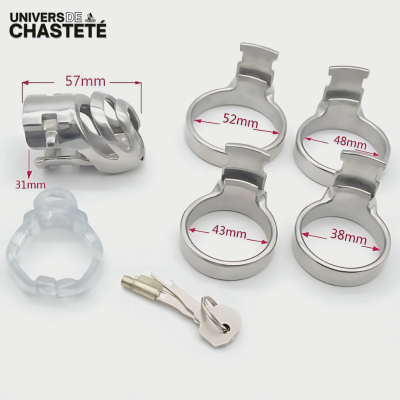 Cage Homme Métal Chasteté Piercing Prince Albert | UniversDeChastete